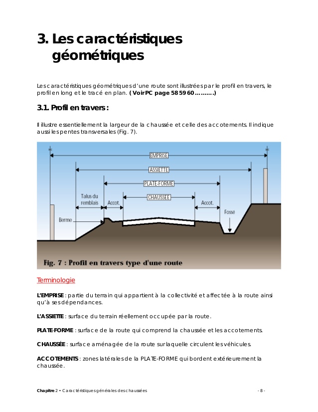 Engineering et Architecture: Caractéristiques géométriques et profil en ...