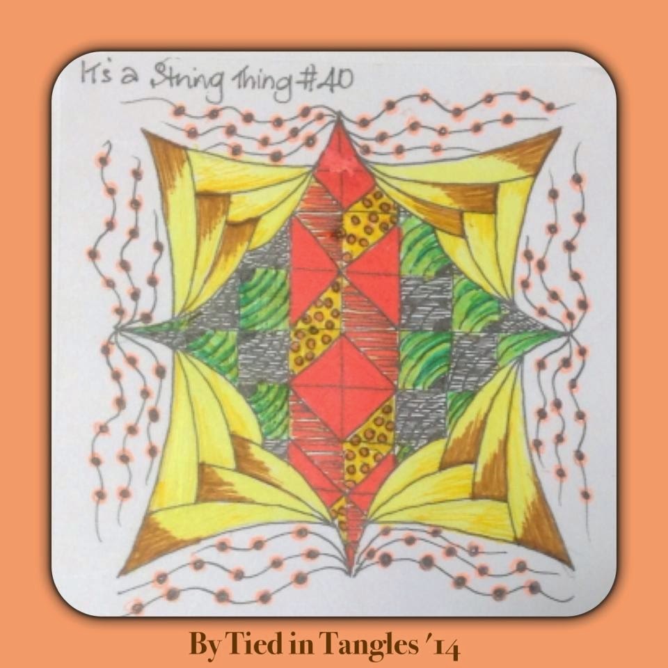 Tickled To Tangle: "It's a String Thing" #40 Tiles