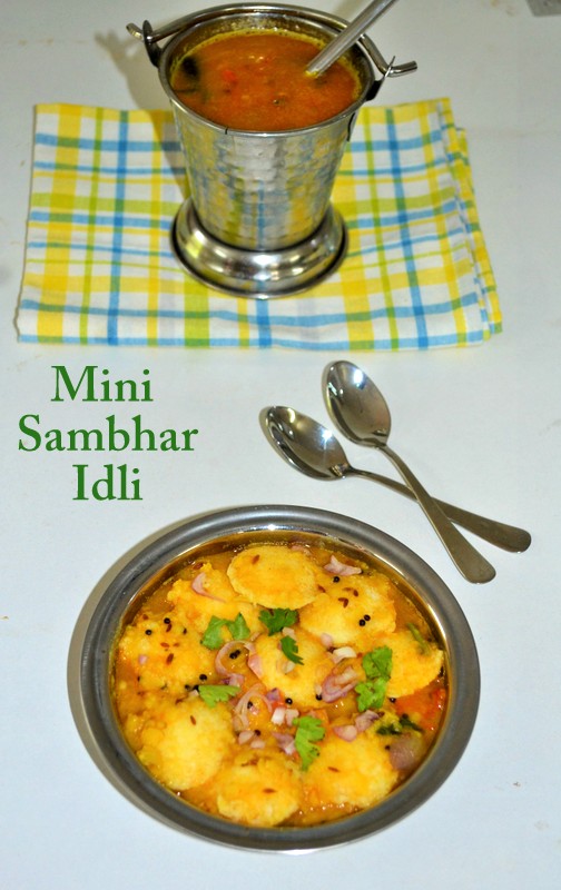 Mini Sambar Idli Recipe | Ghee Idli Sambar | South Indian Breakfast ...
