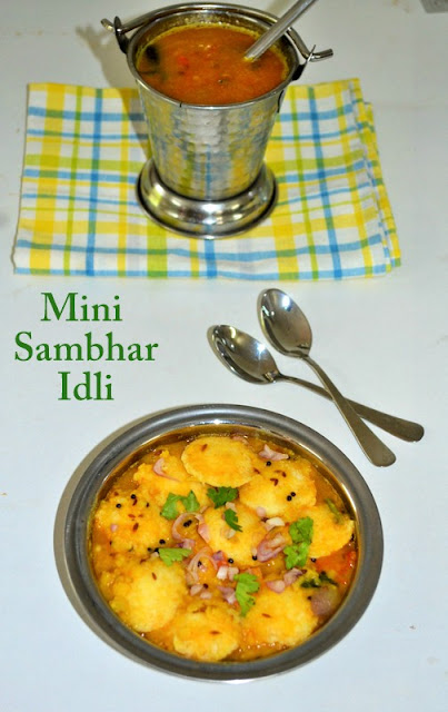 Mini Sambar Idli Recipe | Ghee Idli Sambar | South Indian Breakfast ...