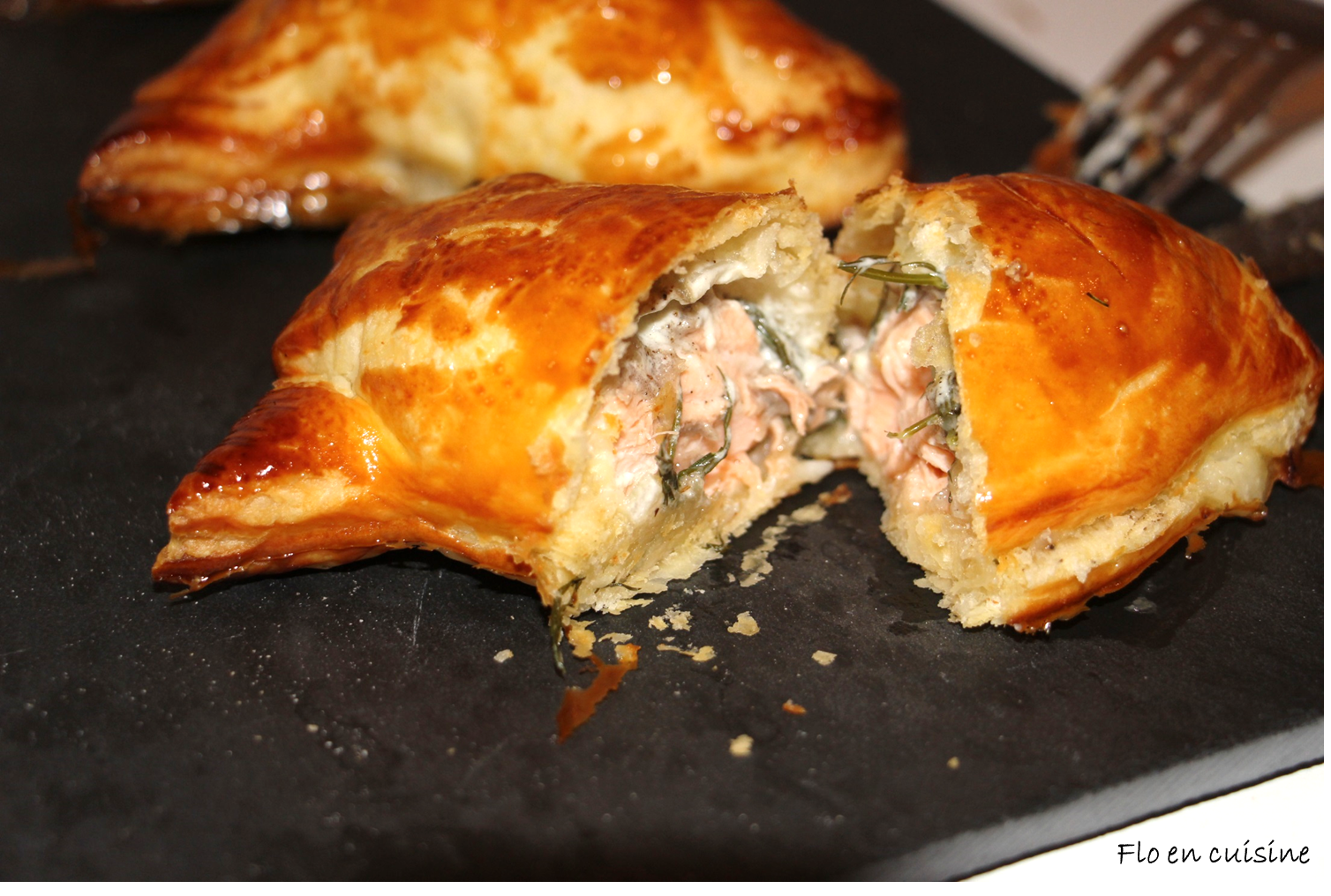 Flo en cuisine: Poissons feuilletés au saumon