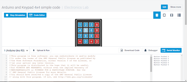 Arduino and Keypad 4x4 simple code - M.B Raw