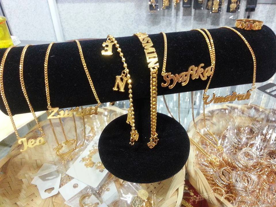 EMAS KOREA MURAH: RANTAI TANGAN UKIRAN NAMA