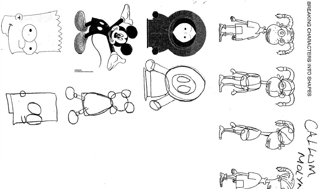 Animation: Breaking Characters into Shapes