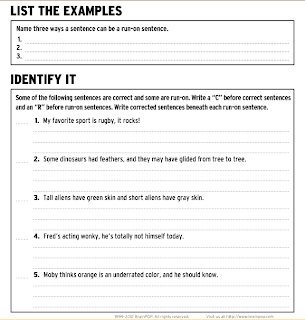 7A Ms. Recalde: Brainpop: Run-on sentences and they're, their, there