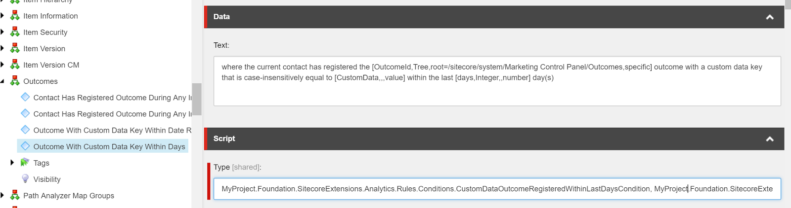 Sitecore Xdb Adding Custom Data To Outcomes And Using It For Personalization ~ Mart S Sitecore Art