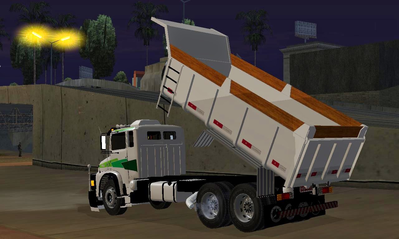 GTA San Andreas - Carros Brasileiros: Mercedes Benz MB 1519 Basculante no Truck