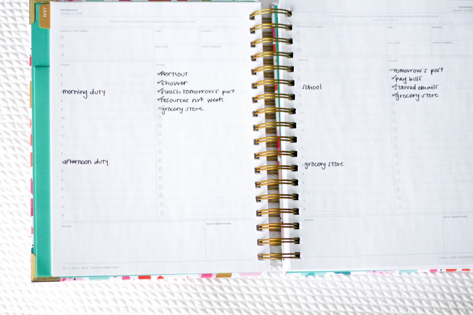 Prep In Your Step: How I Organize My Day Designer Planner (Post-Grad)