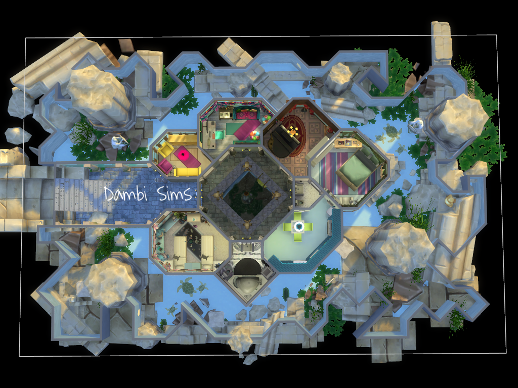 Atlantis Underwater House [아틀란티스 수중집] - Dambi Sims