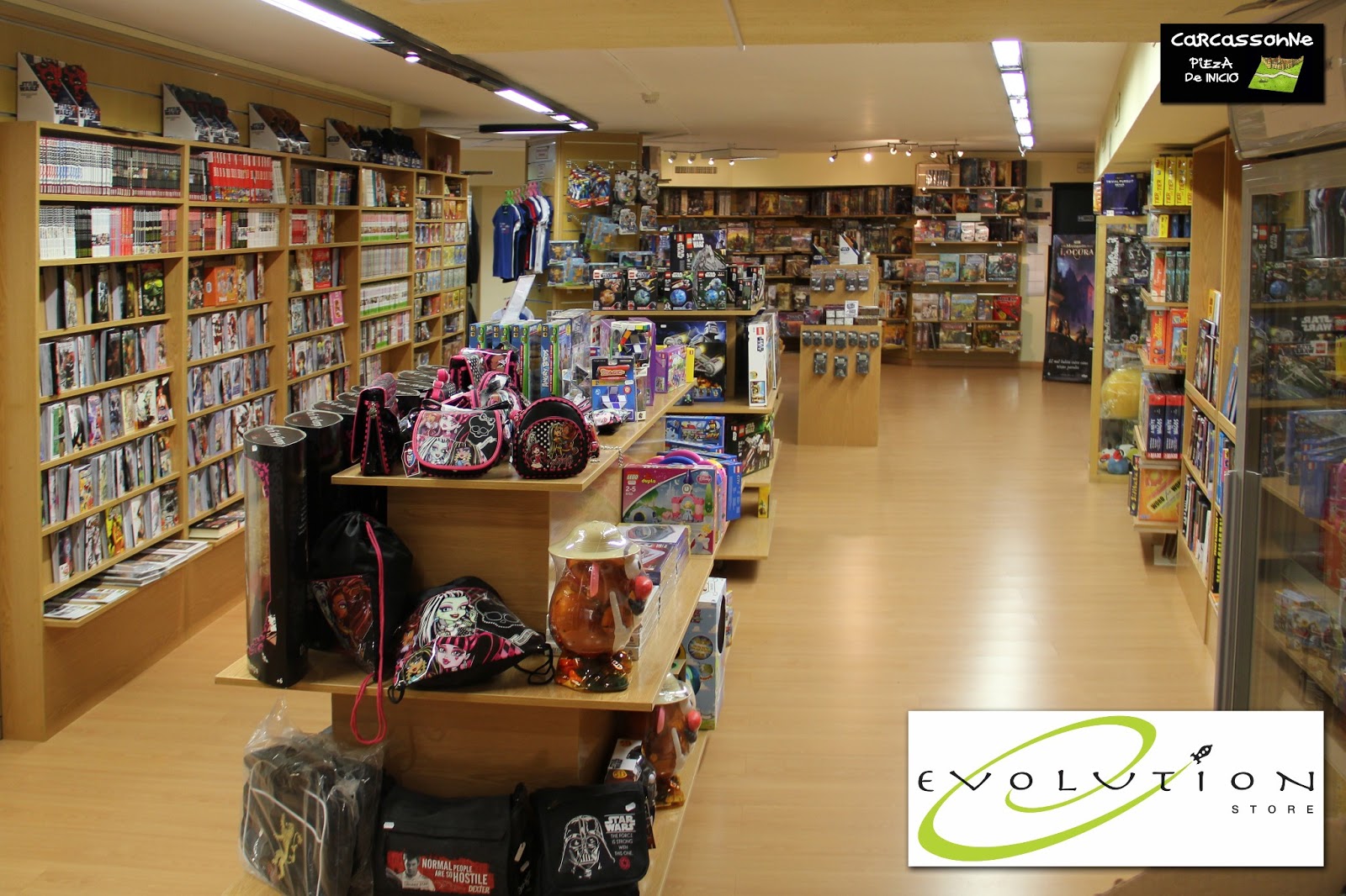 Carcassonne Pieza de Inicio: De tiendas por... ...Madrid: EVOLUTION STORE