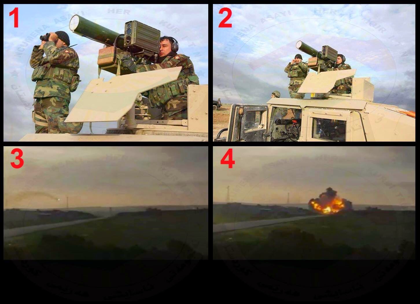 China Defense Blog: Photos of the day: Kurdish HJ-8 ATGM in action