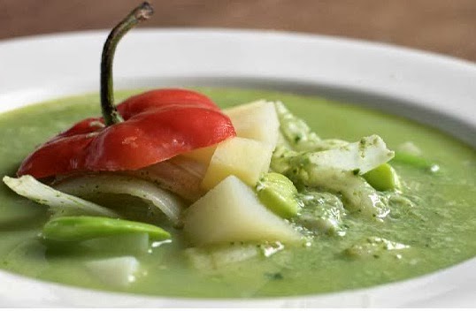Chupe Verde Cajamarquino con Habas y Papas : RECETAS MAGICAS DE COCINA