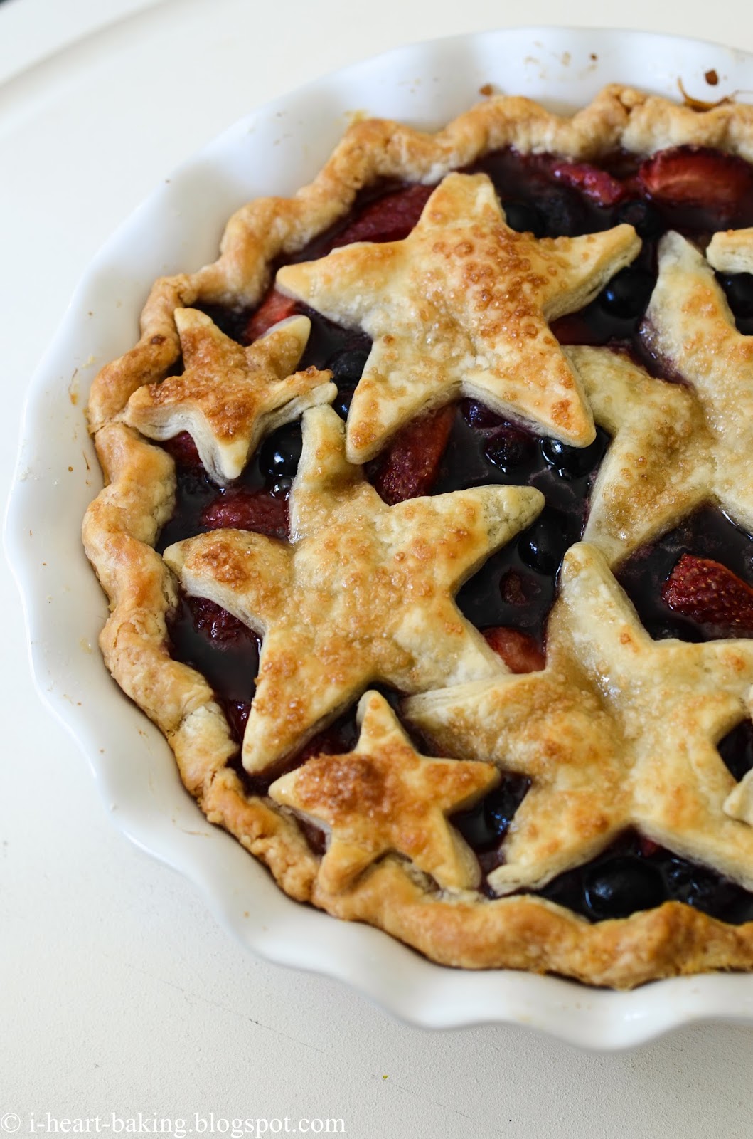 i heart baking!: red white and blue star pie for july fourth