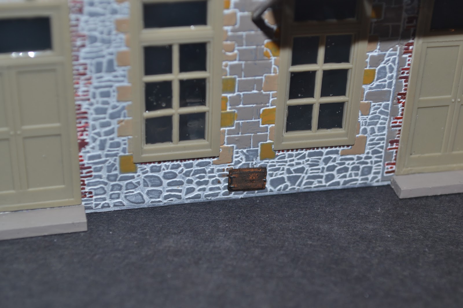Nirvana Valley Model Railroad: Wall details, 3D printed in HO scale
