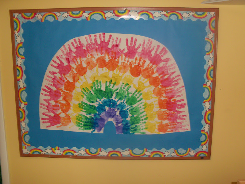The Thoughtful Spot Day Care: Handprint Rainbow