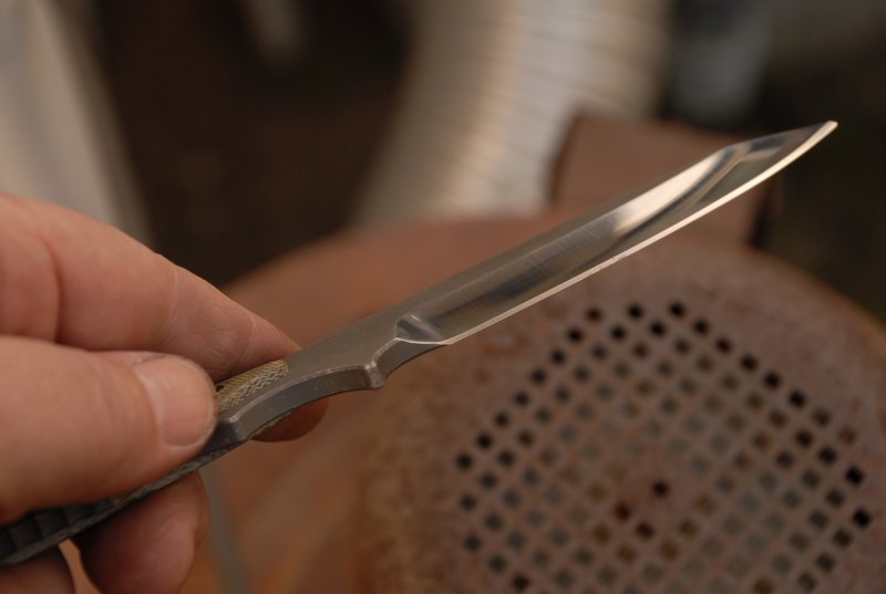 BLACKWOOD CUSTOM KNIVES: Henchman Fixed Blade with Chisel Grind ...