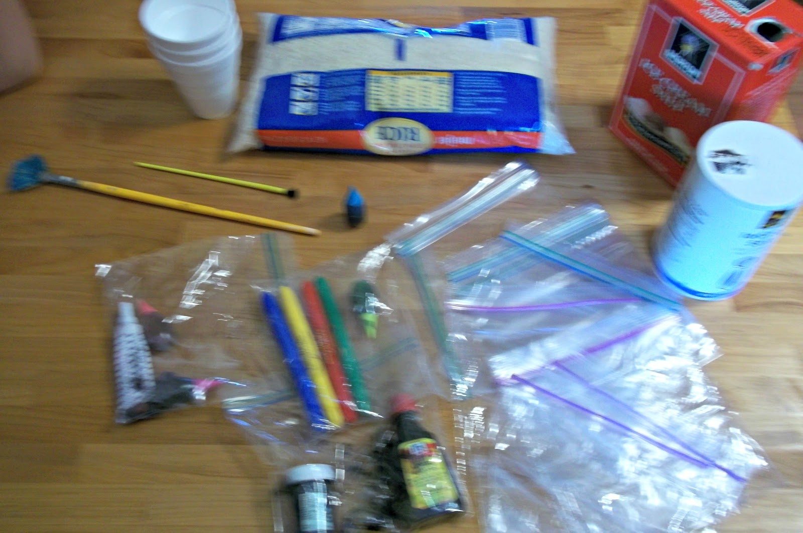 Sand Art Bottle Craft No Sand Colored Rice - Adventures of Kids ...