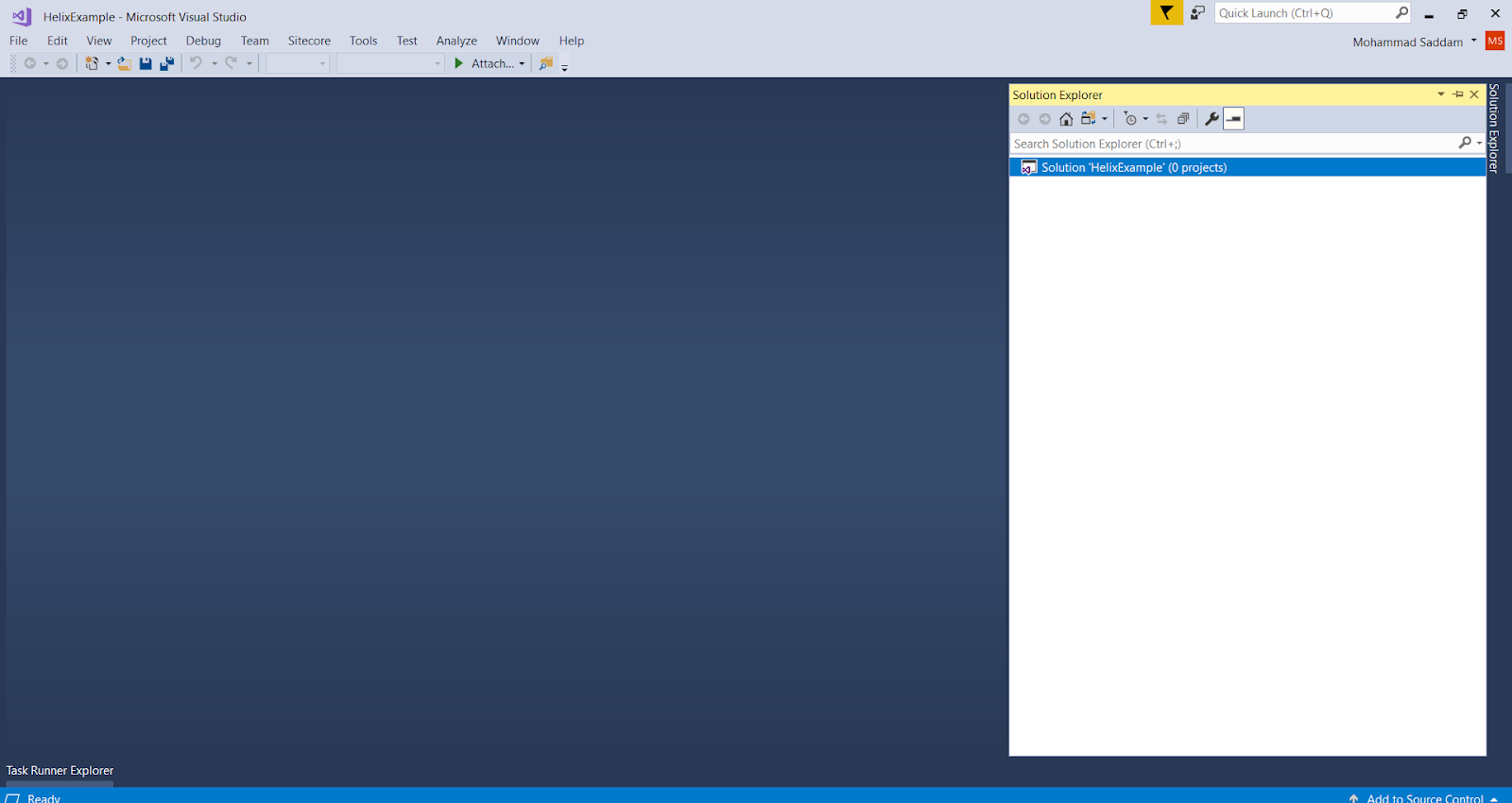 Setup First Sitecore Helix Example From Scratch (Blank solution)