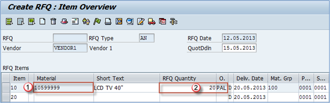 SAP MM Certification : Overview Of Quotations. How To Create RFQ - Purchase