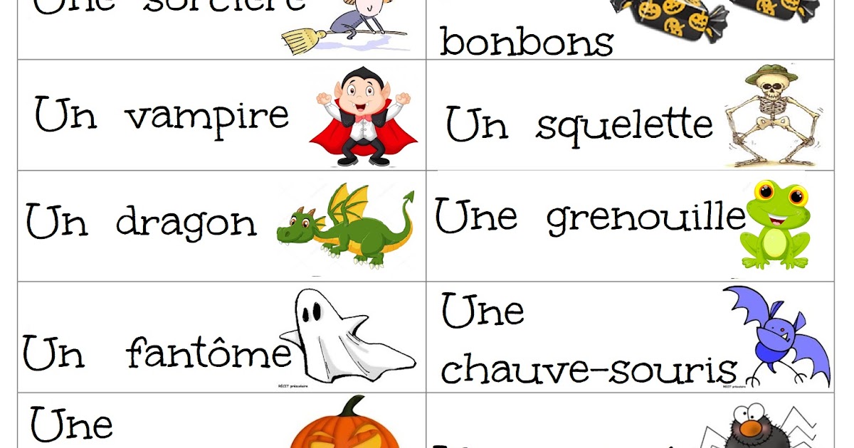 FRANCÉS-EANDO: VOCABULAIRE: HALLOWEEN