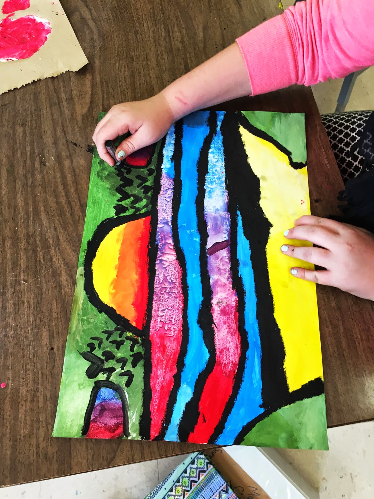The Wheeler Art Blog: 6th Grade Abstract Landscapes