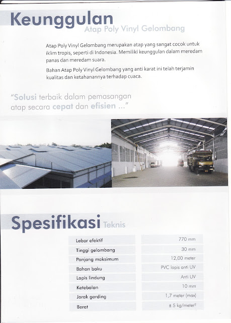 ATAP UPVC GELOMBANG SUN PANEL & ALDERON DECK ROOFTOP: SPESIFIKASI DAN ...