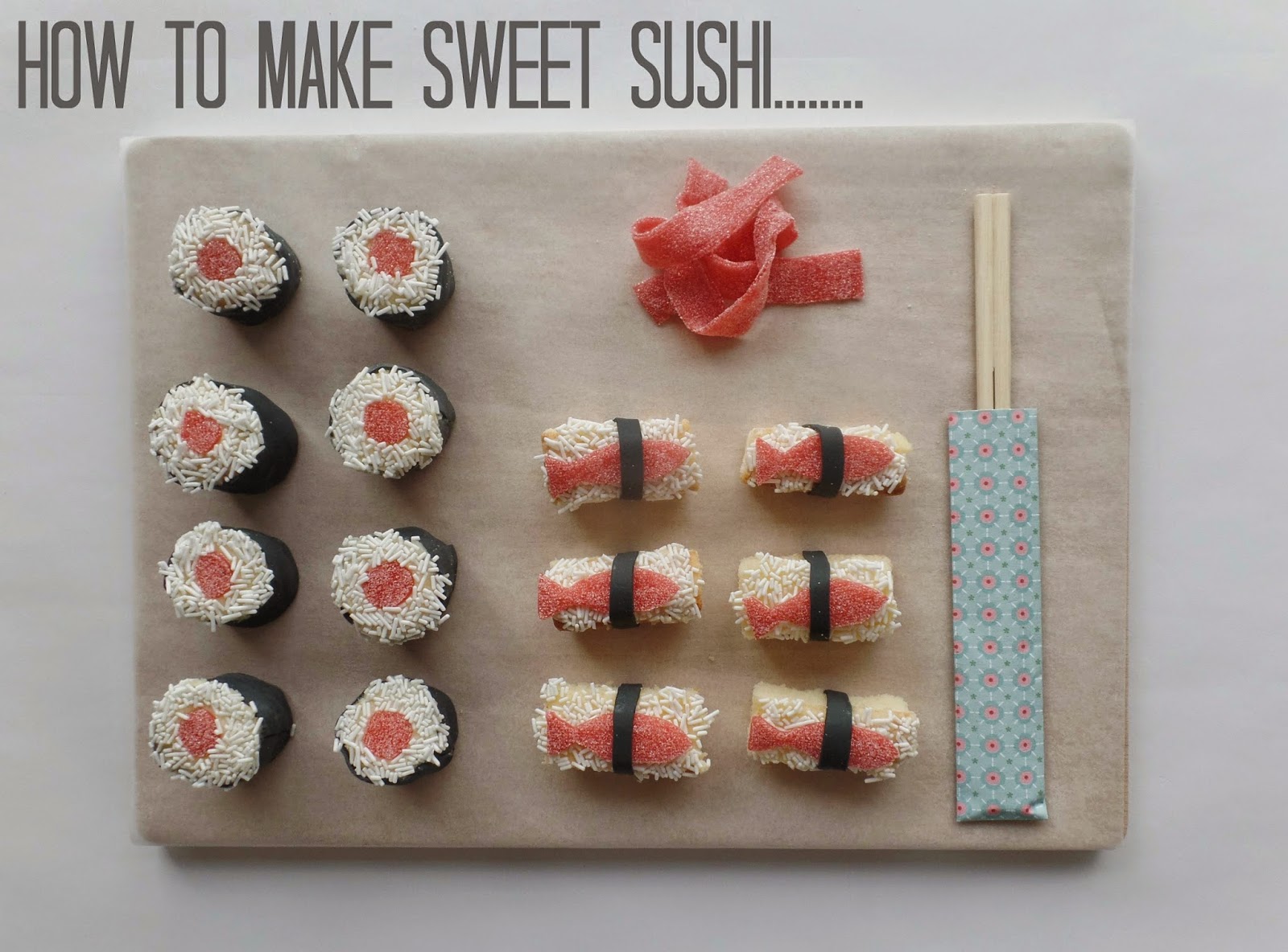 mikodesign: Sweet sushi tutorial