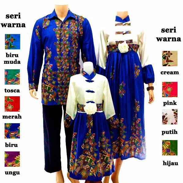 10 Model Baju Batik Sarimbit Keluarga Modis Elegan 2020