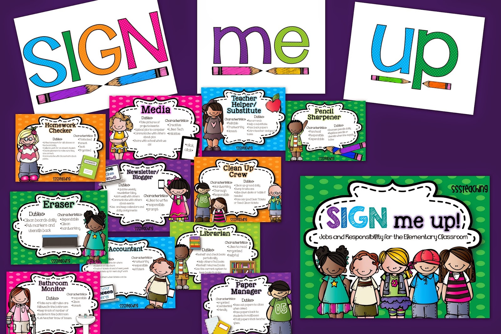 Sign Me Up: Jobs for the Upper Elementary Classroom! - SSSTeaching