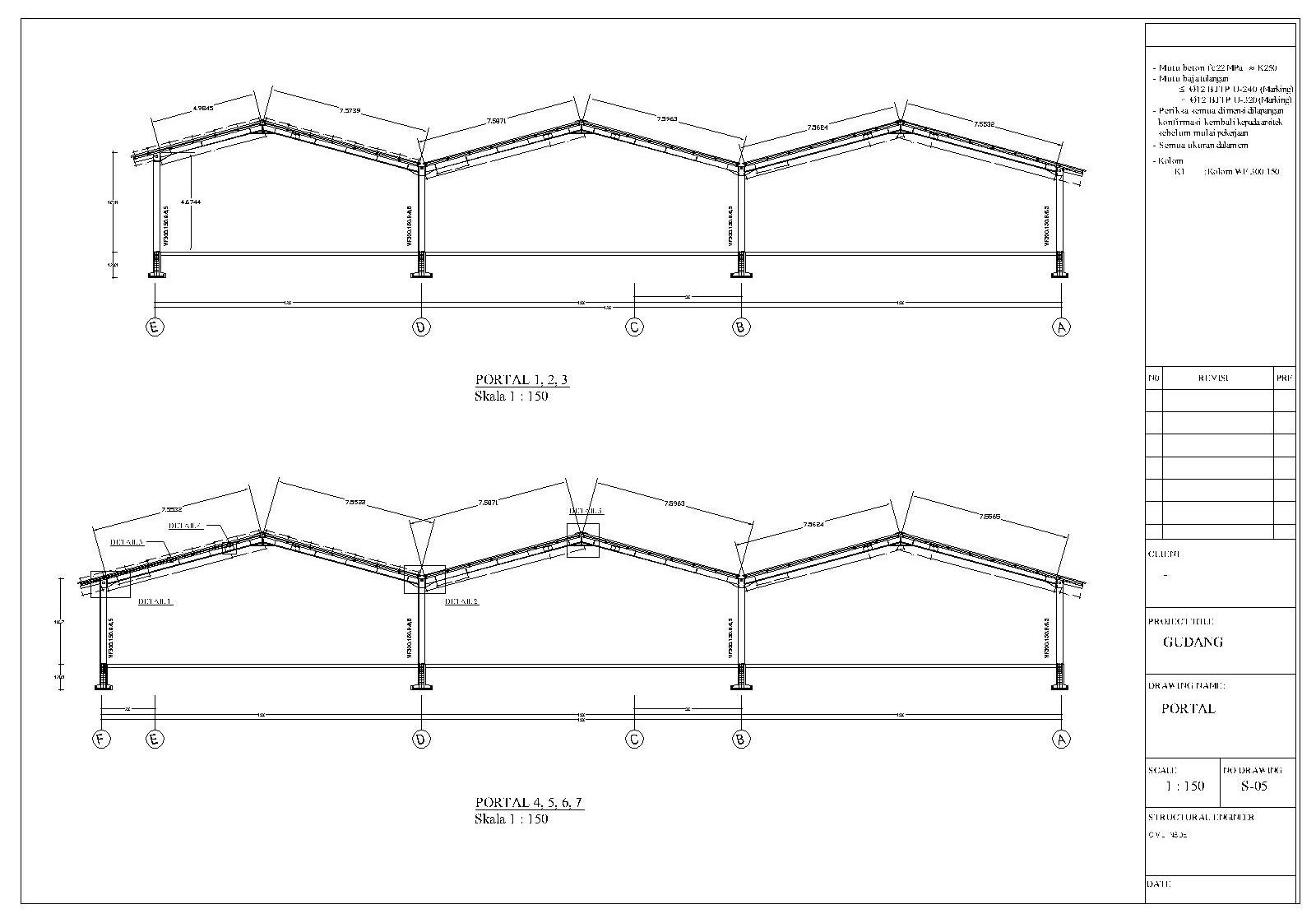 CIVIL INSIDE: DESIGN KONSTRUKSI GUDANG DENGAN BAJA BERAT