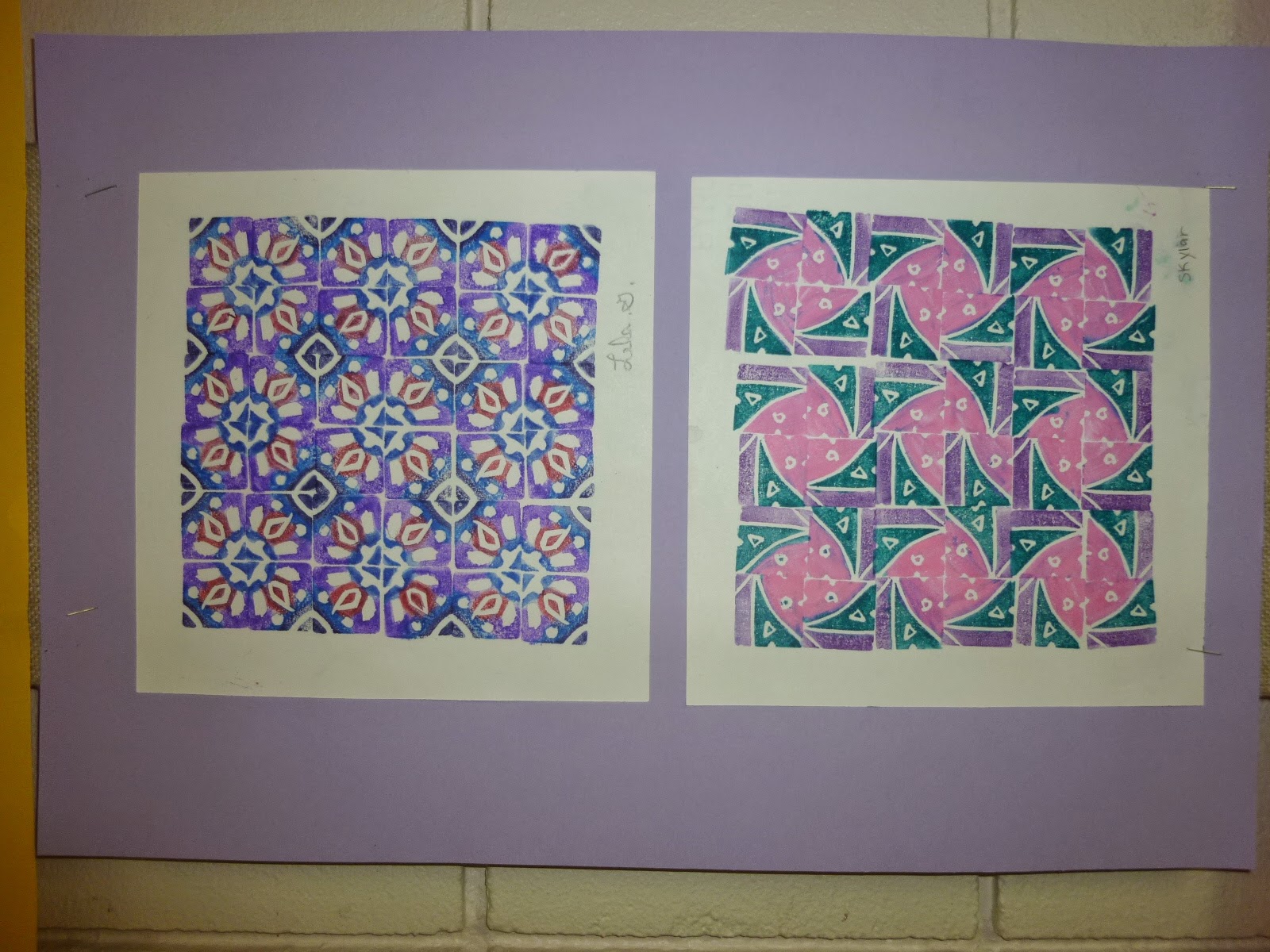 Mrs. Werner's Art Room: 5th Grade Printmaking