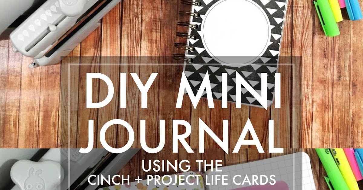 five sixteenths blog: Make it Monday // DIY Mini Journal using the Cinch
