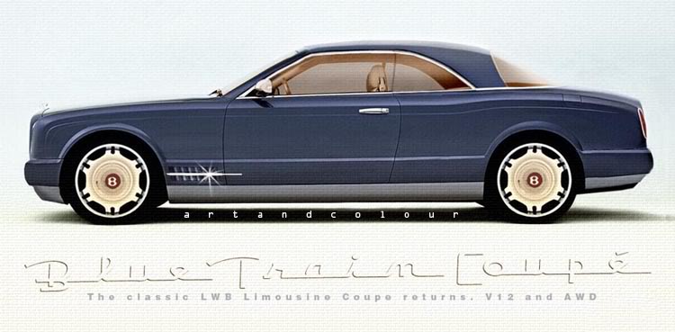 casey/artandcolour/cars: 'Cuz I Love This Chop—Bentley Blue Train Coupe