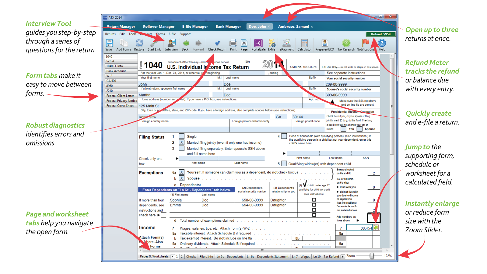 Get the ATX Tax software program to document the tax returns | Great ...