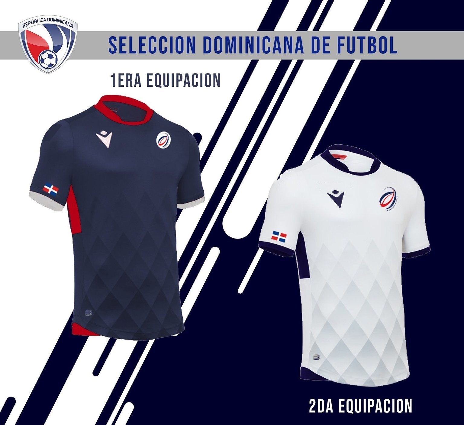 Macron lança as novas camisas da República Dominicana - Show de Camisas