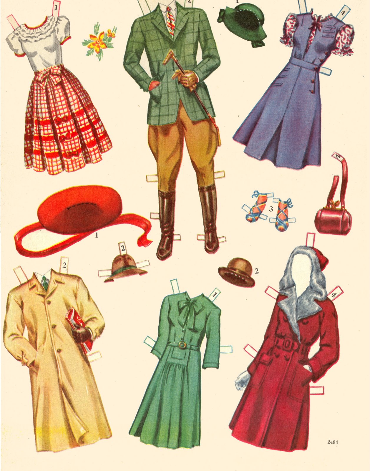 Kathleen Taylors Dakota Dreams Thursday Tab Saalfield Paper Dolls