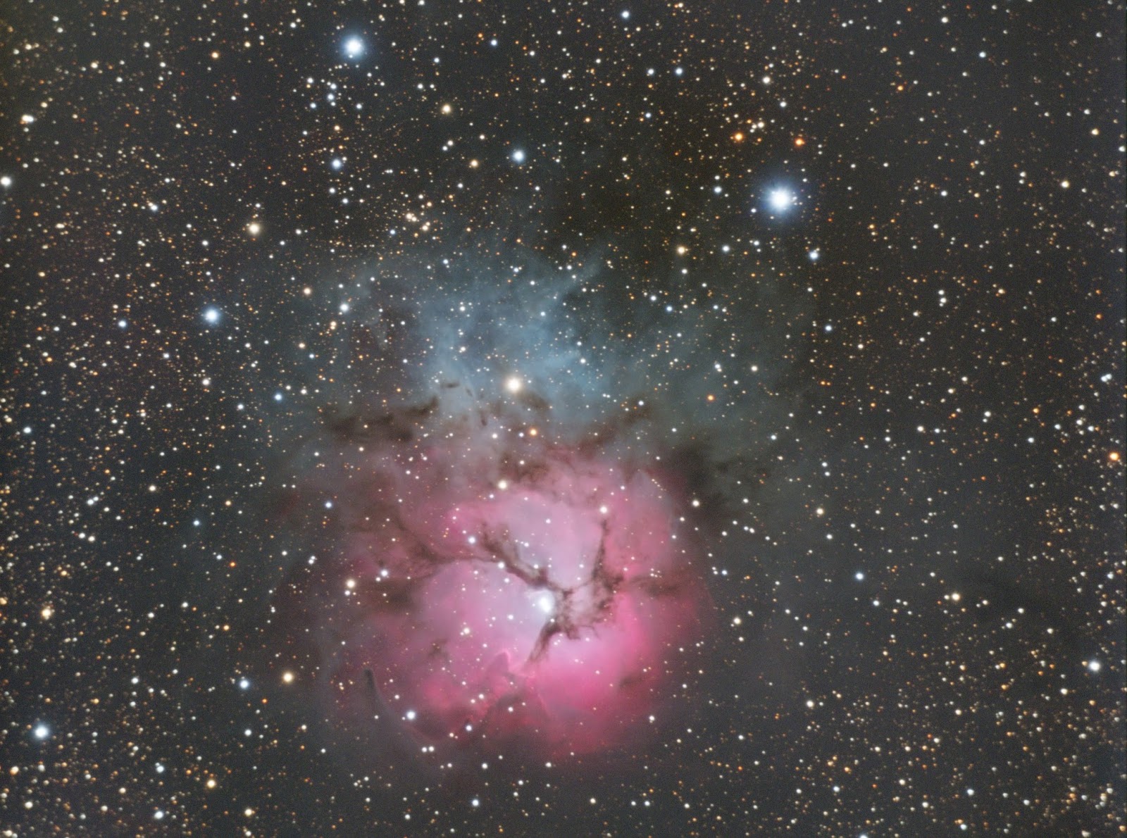 Astrofotografía desde Carrasco-Montevideo: Trifid Nebula