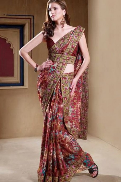 Mademoiselle's Talks: Kain Sari India: Be Trendding with Indian Saree!