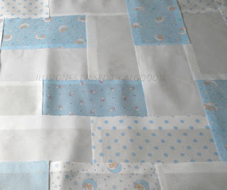 ILUSIONES EN SEDA Y ALGODÓN: COLCHA DE BEBÉ DE PATCHWORK