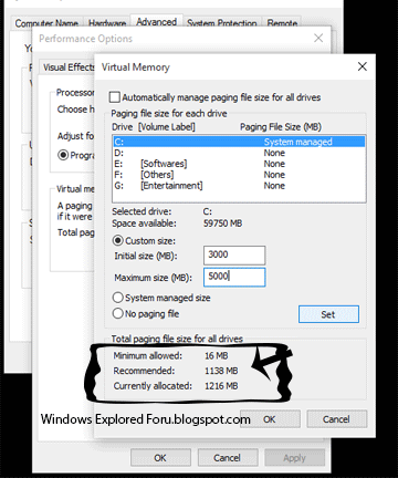 Logeshwaran.org: Fix "Your Computer is low on Memory" issue in Windows ...