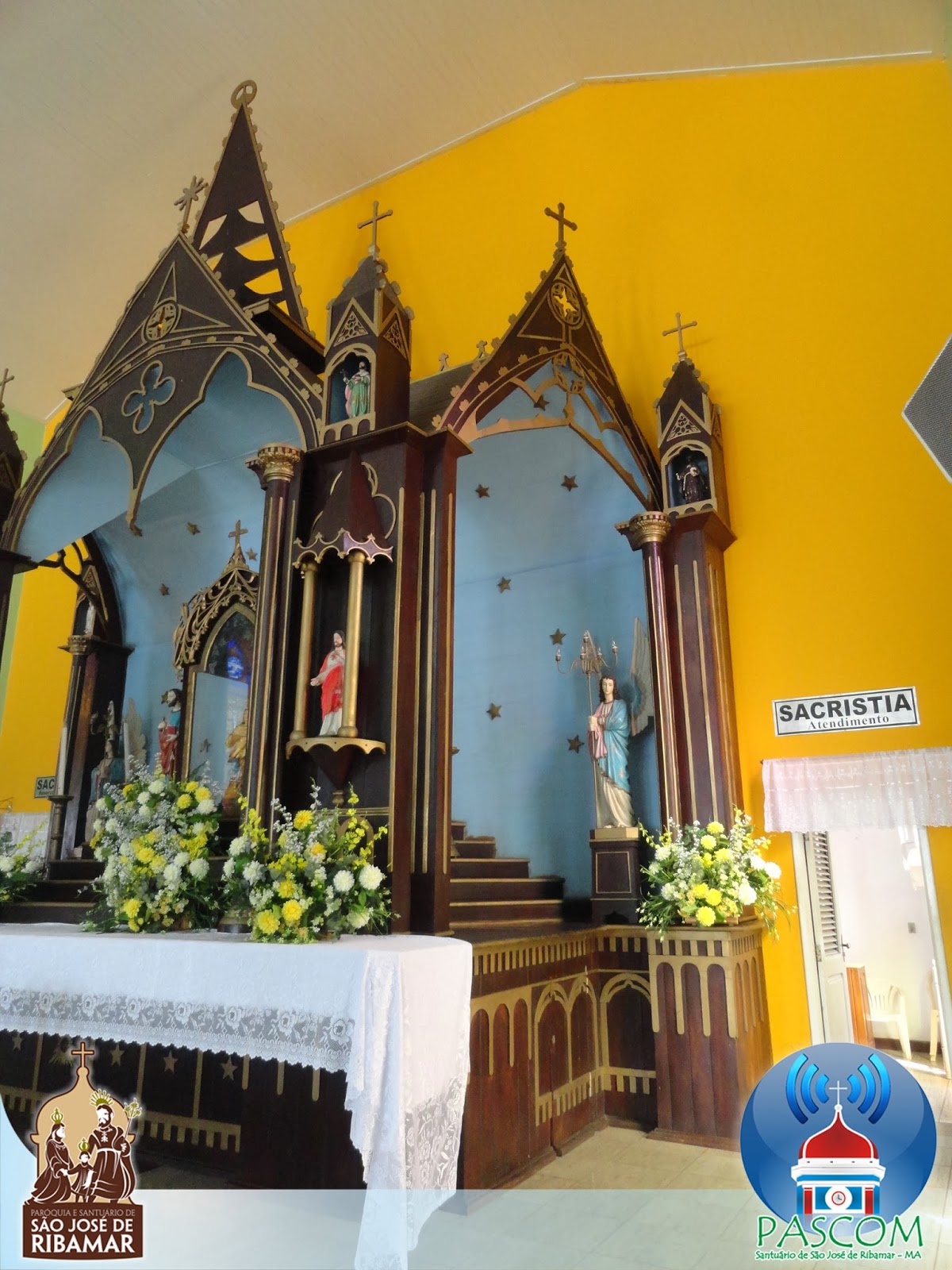 ALTAR-MOR DA IGREJA DE SÃO JOSÉ DE RIBAMAR - MA ALTAR-MOR DA IGREJA DE SÃO JOSÉ DE RIBAMAR - MA