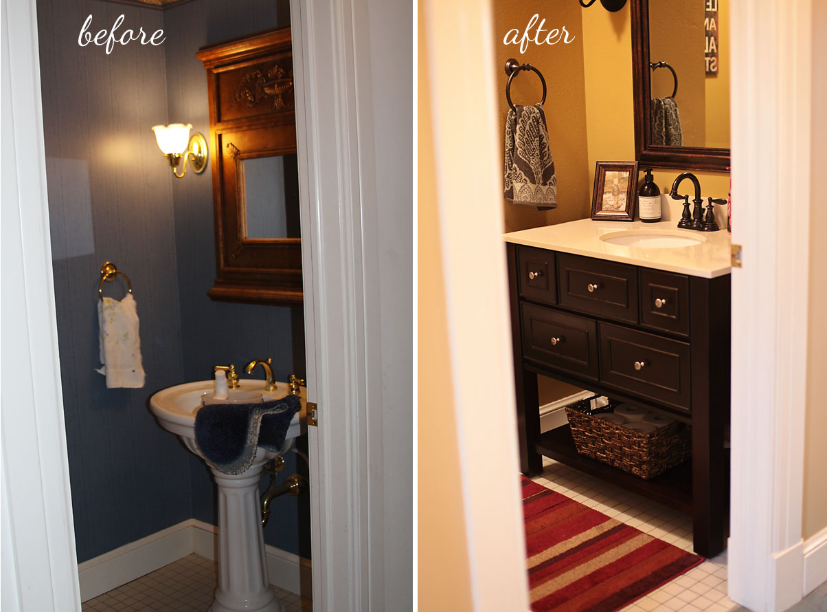Elephant Juice: DIY-Powder Room makeover