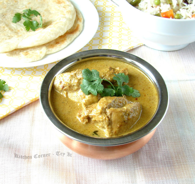 Easy Chicken Kurma- South Indian Creamy Chicken Curry