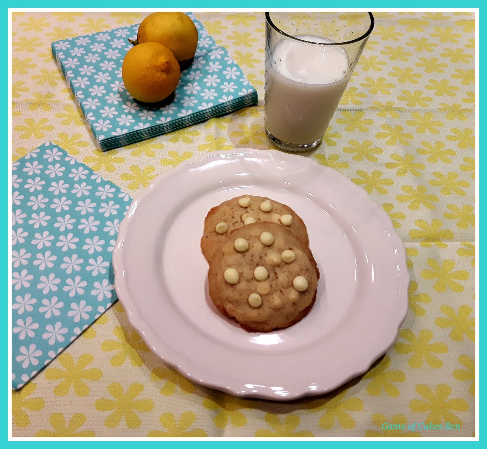 Game of Cakes Bcn: Cookies de Limón y Chocolate Blanco