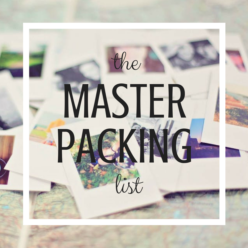 The Master Packing List