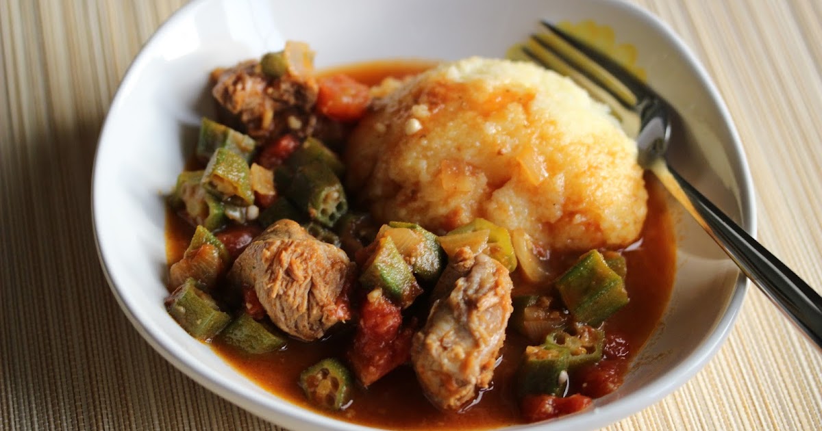 Raffi's World: Day 196: Zambia and Nshima with Tomato Gravy & Okra