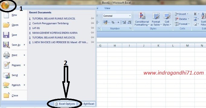 TUTORIAL MICROSOFT OFFICE 2007: RUMUS TERBILANG MS. EXCEL