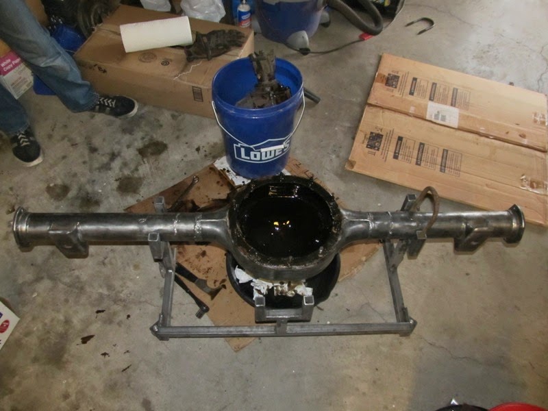 Rear Axle cleaning, painting, and reassembly