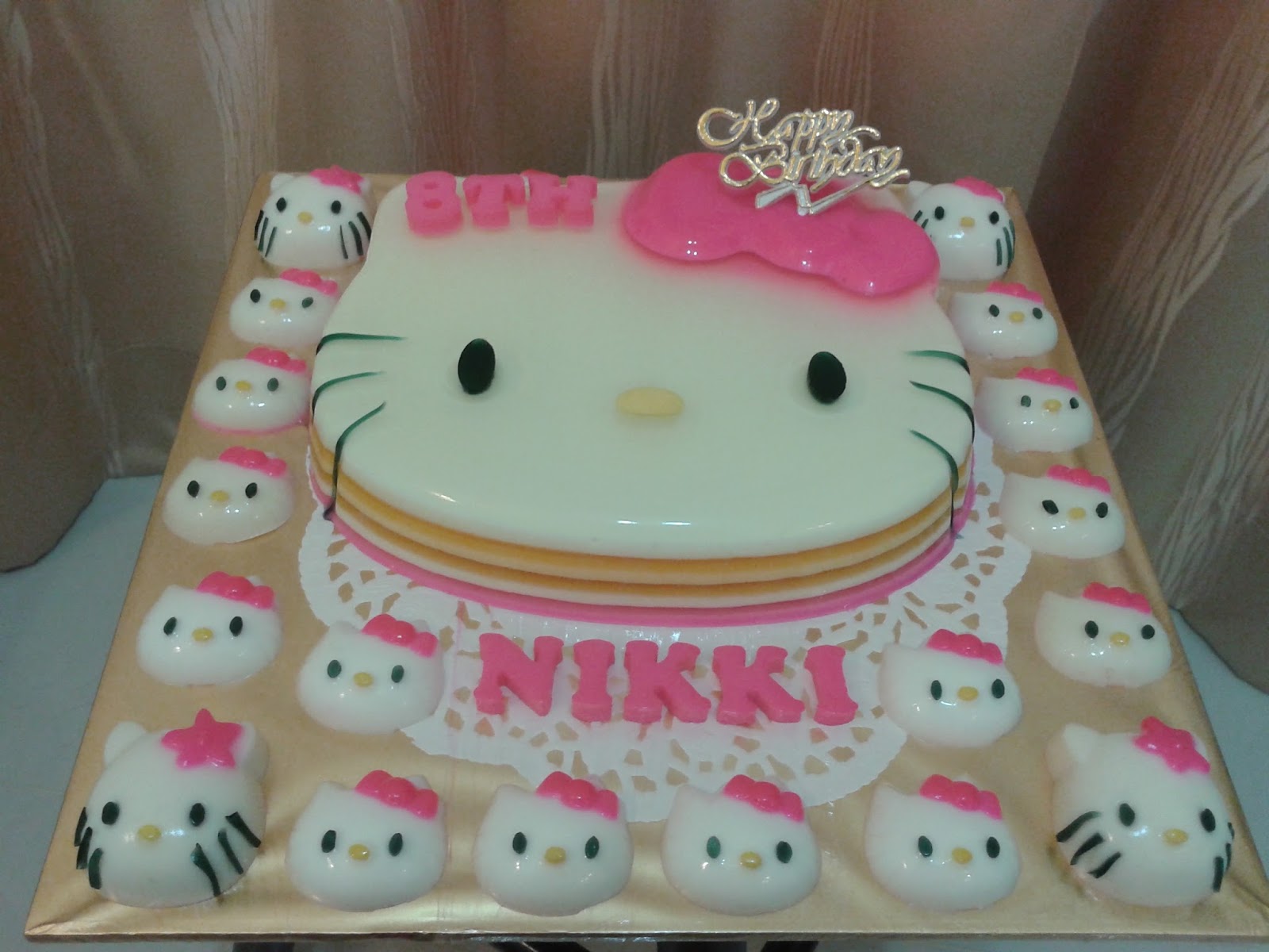 YES.HomemadeBakery : Hello Kitty Fans - Birthday Jelly Cake