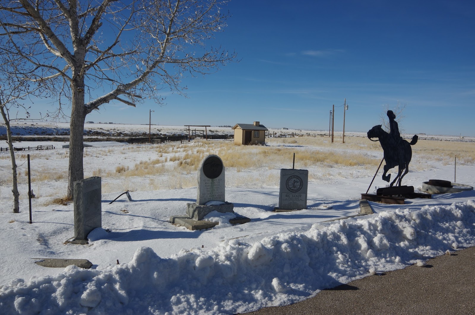 Some Gave All: Pony Express Monuments, Farson Wyoming